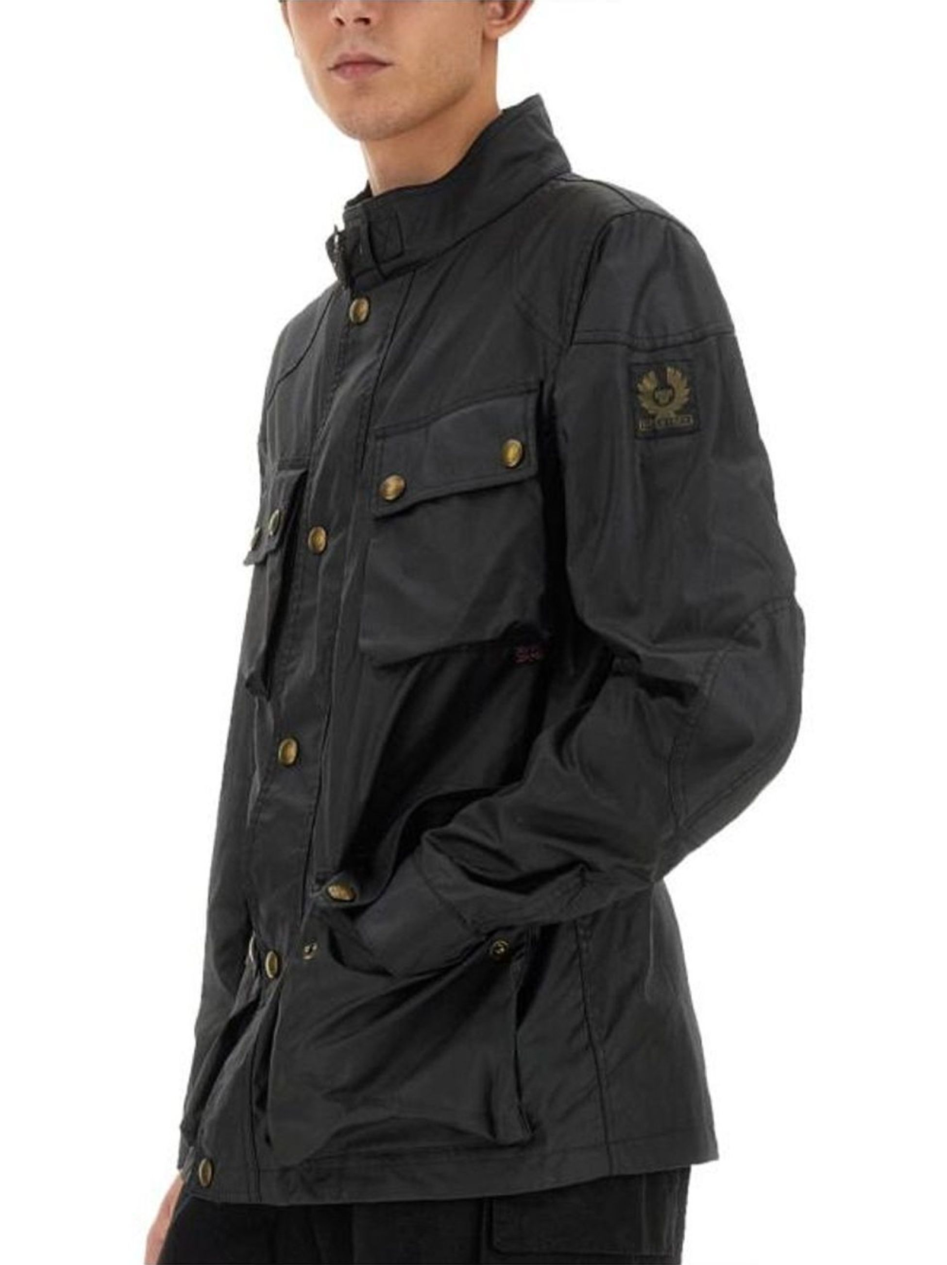 Belstaff Mens Black Fieldmaster Jacket | Designerwear