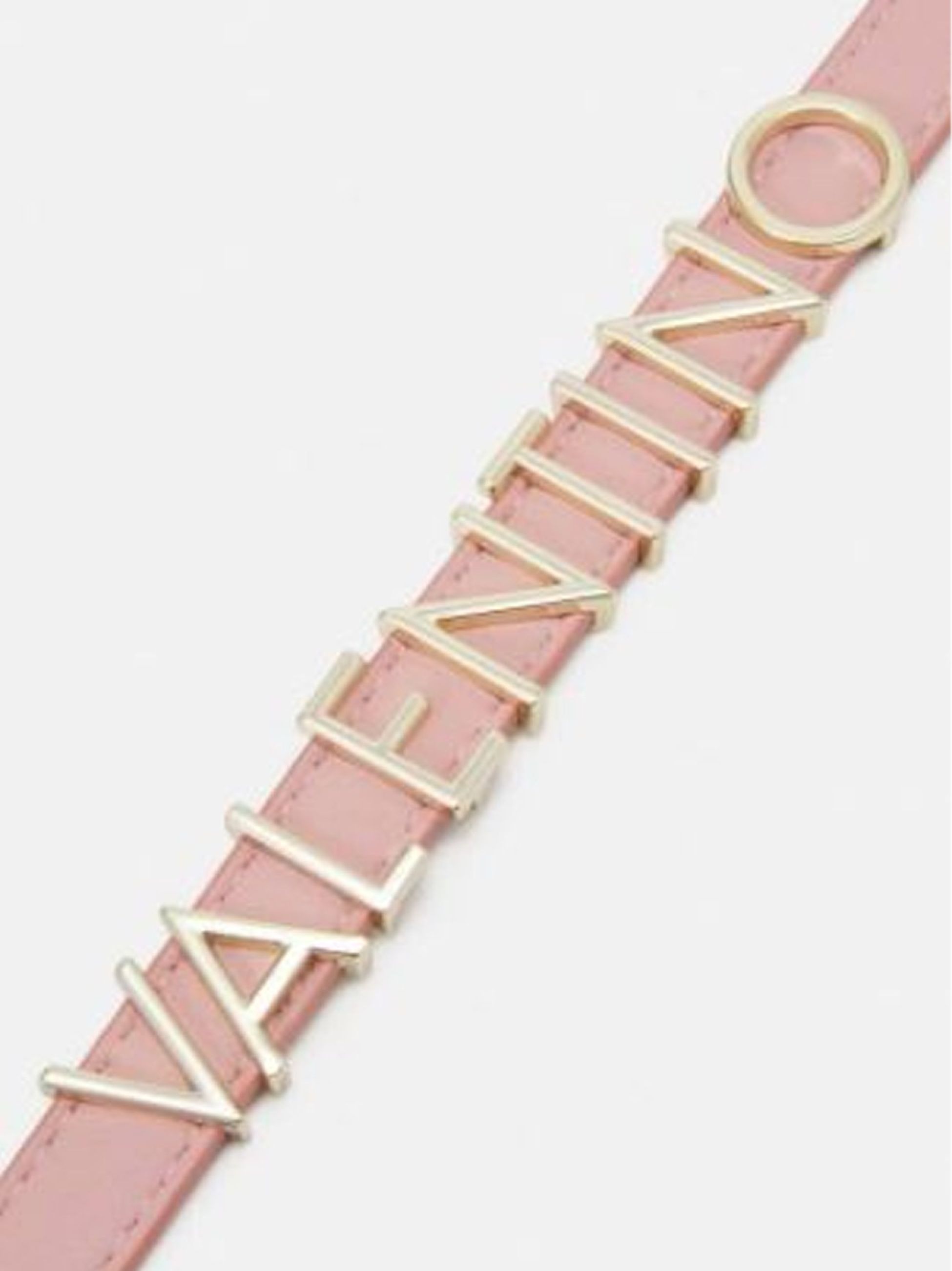 Valentino Womens Powder Gold Emma Belt | Designerwear