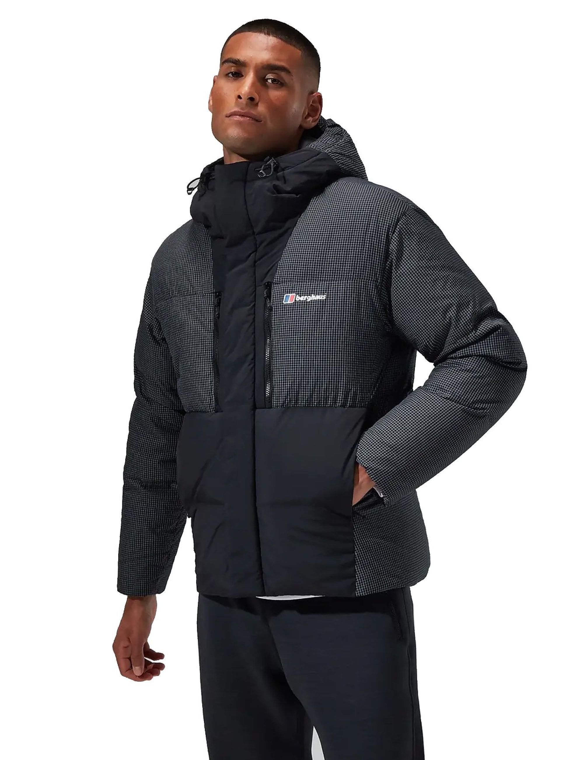 Berghaus Mens Black Sabber Hooded Jacket | Designerwear