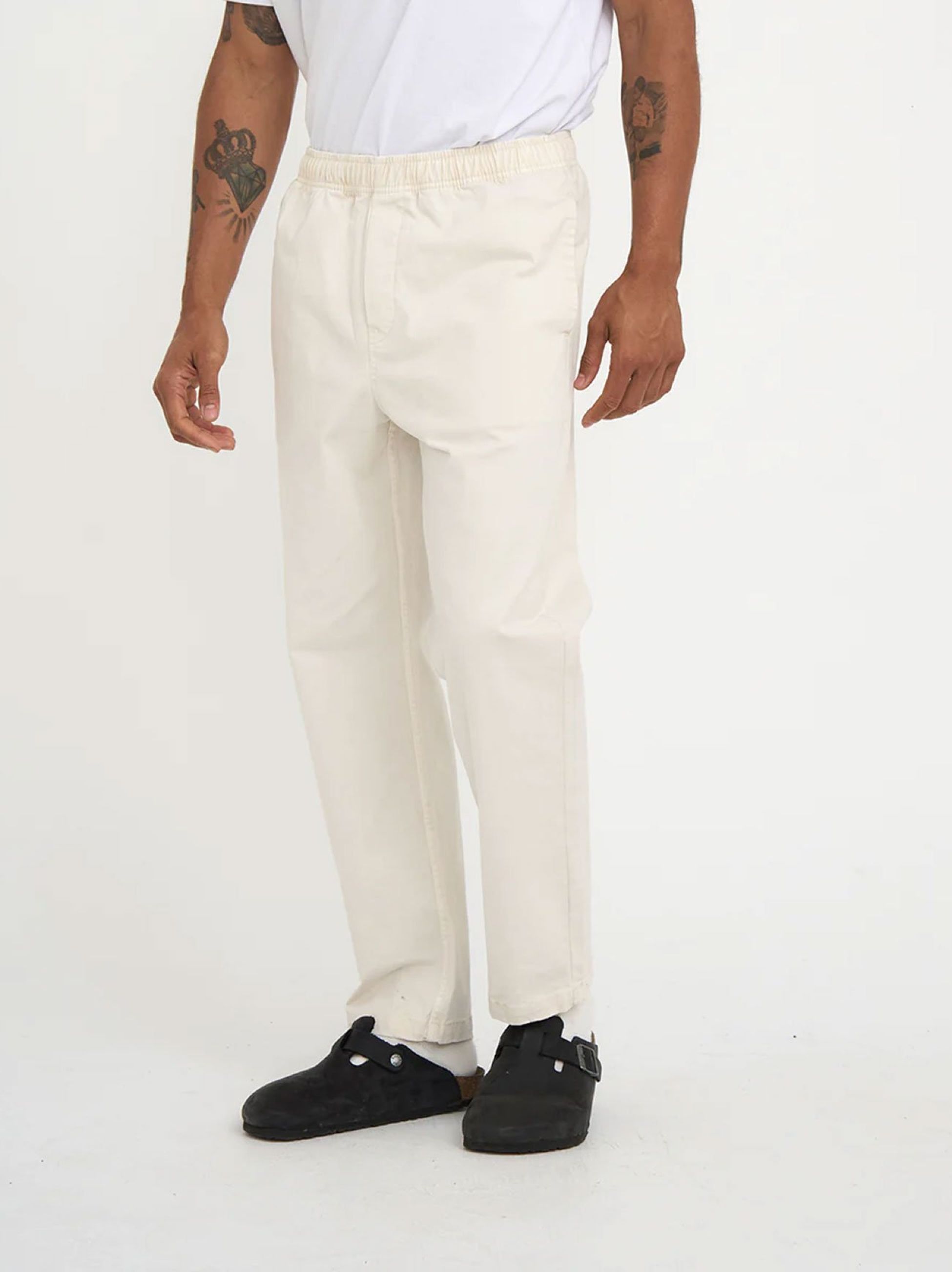 Deus Ex Machina Mens Dirty White Infinity Acid Beach Pant | Designerwear