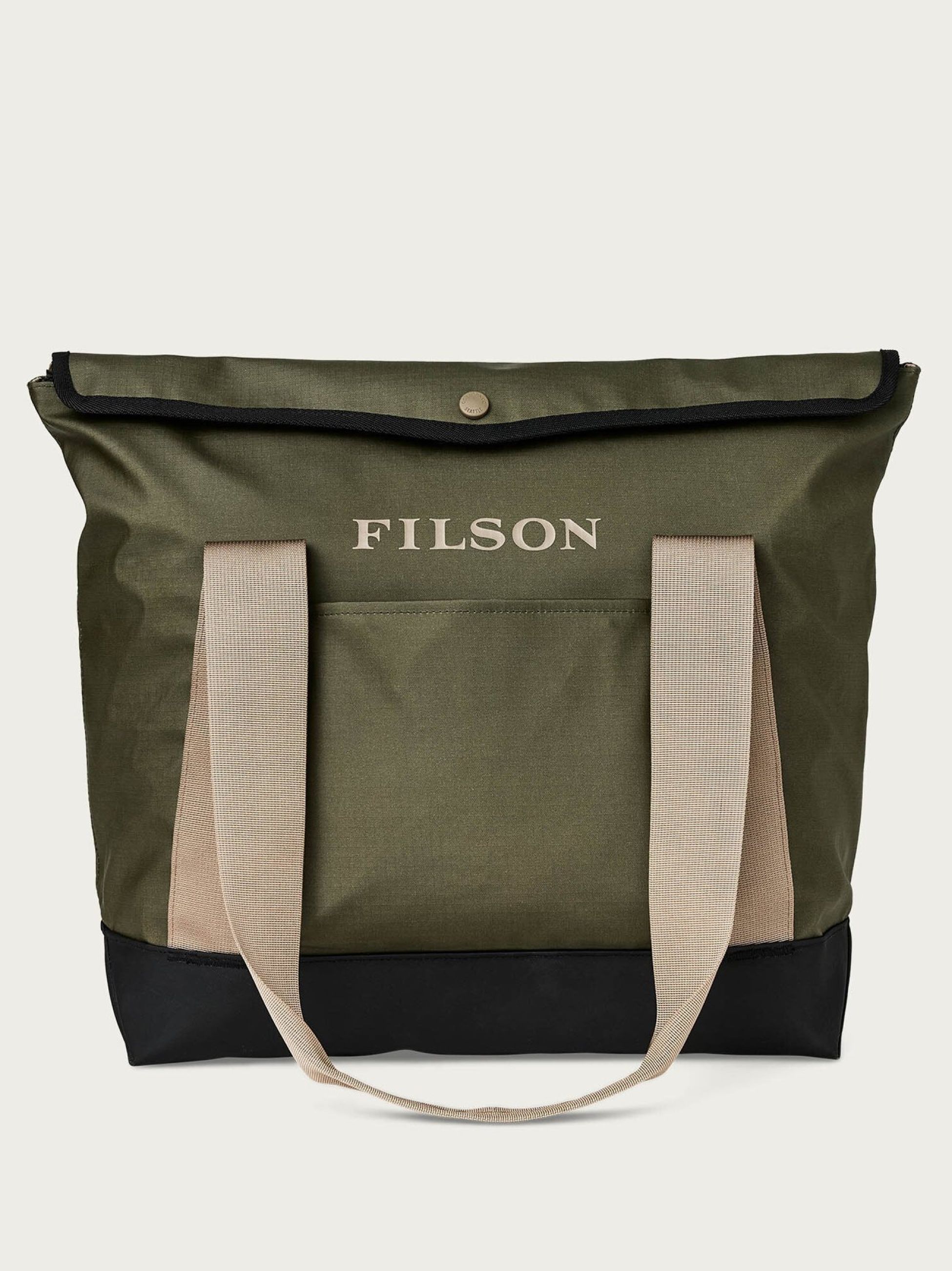 Filson Mens Olive Black Covert Scout Tote Bag | Designerwear