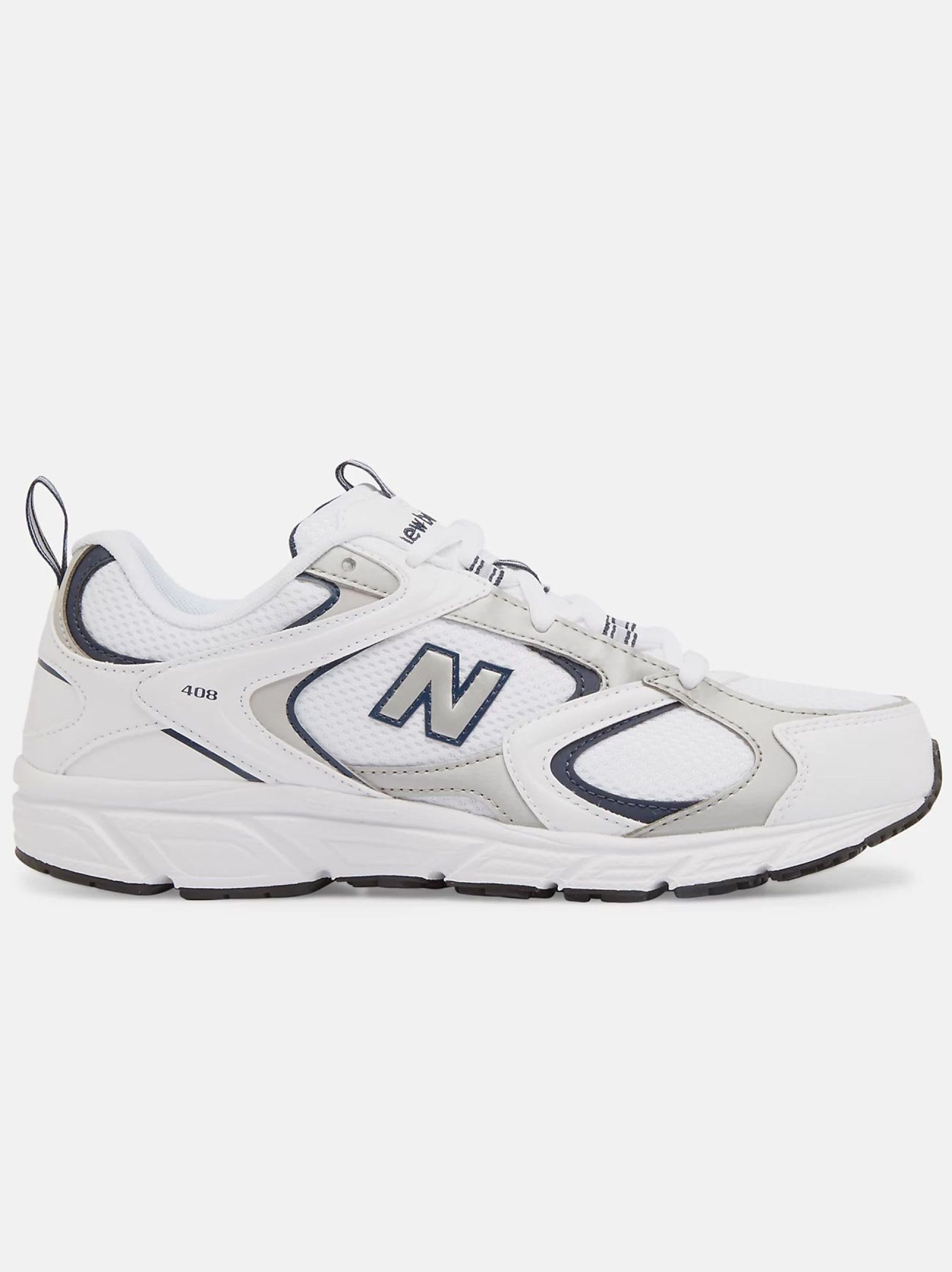 New Balance Mens NB White 408 Trainer | Designerwear