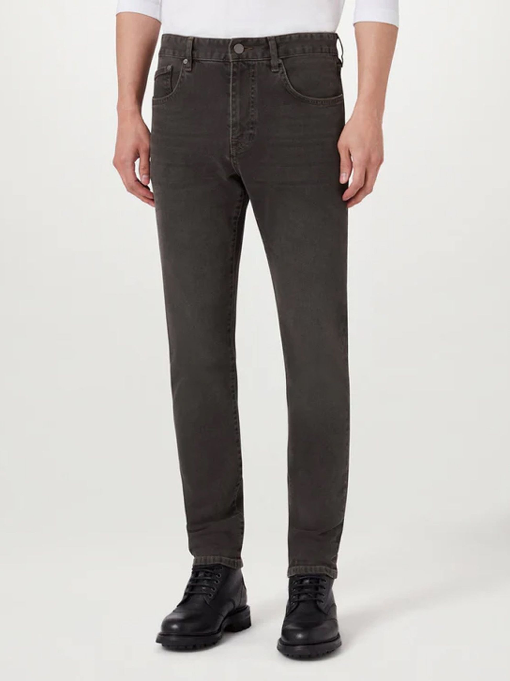 Belstaff Mens Washed Black Poplar Biker Jean | Designerwear