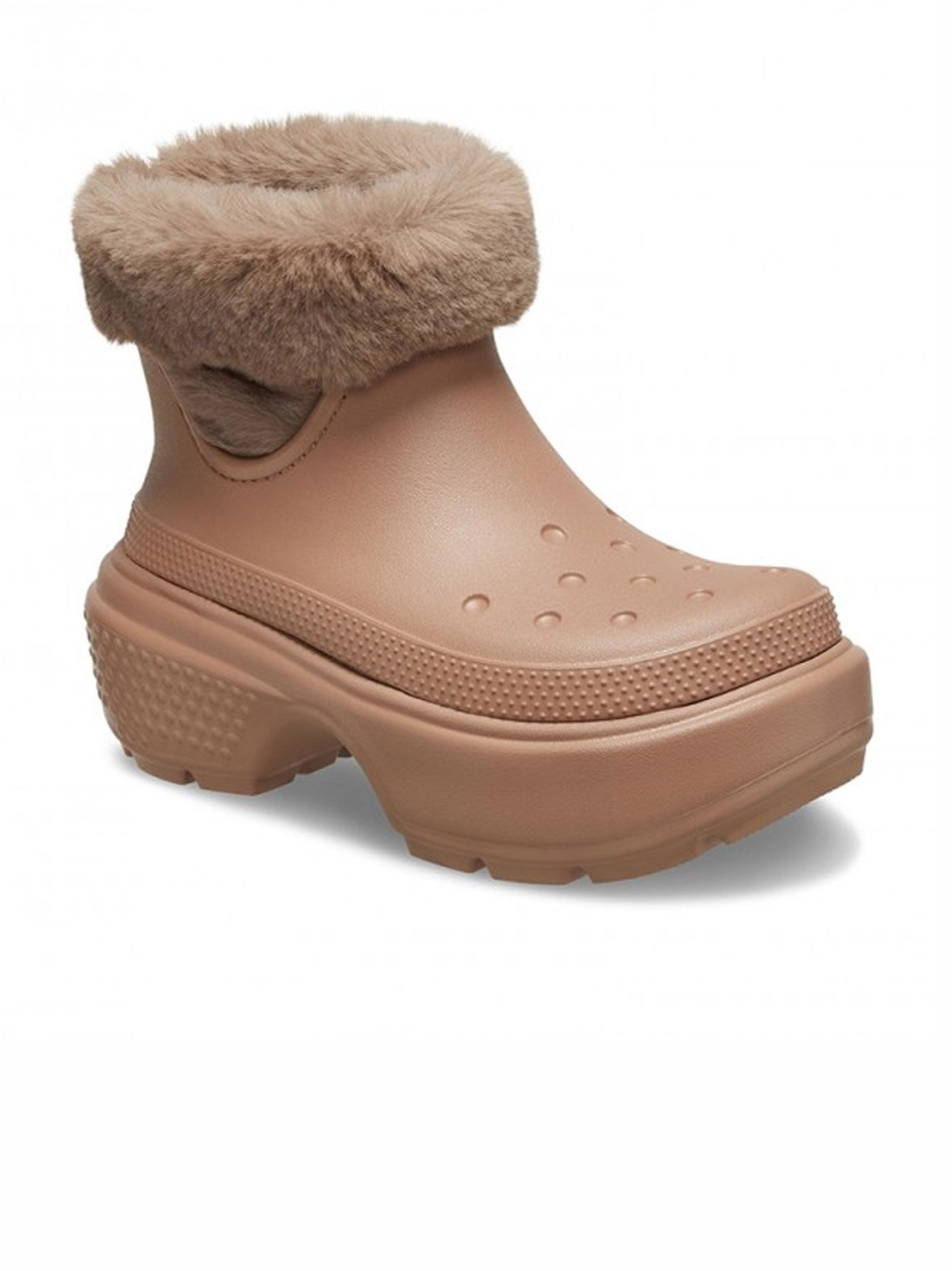 Crocs Womens Cork Stomp Lined Boot | Designerwear