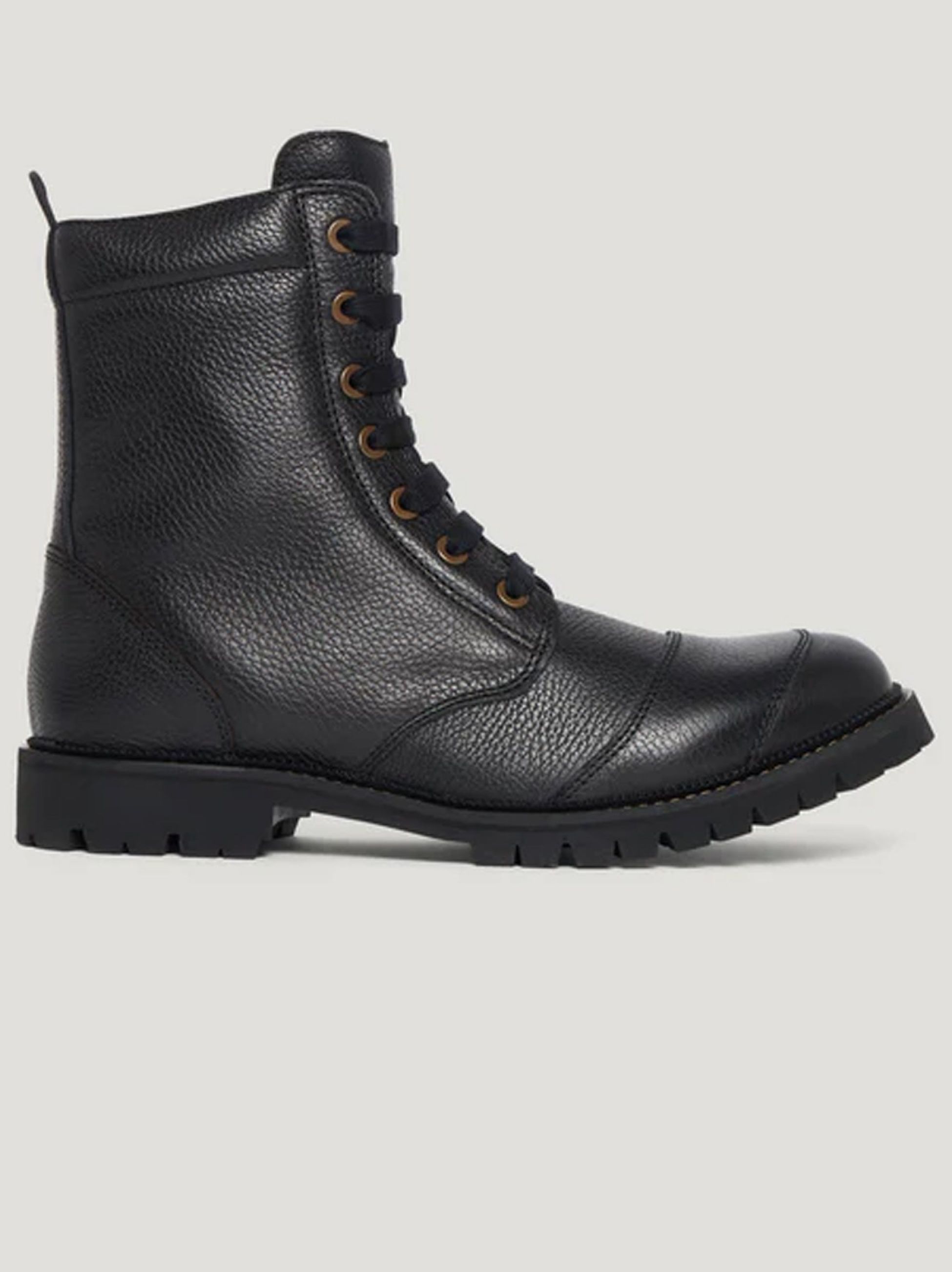 Belstaff Mens Black Resolve Motorcycle Boot | Designerwear