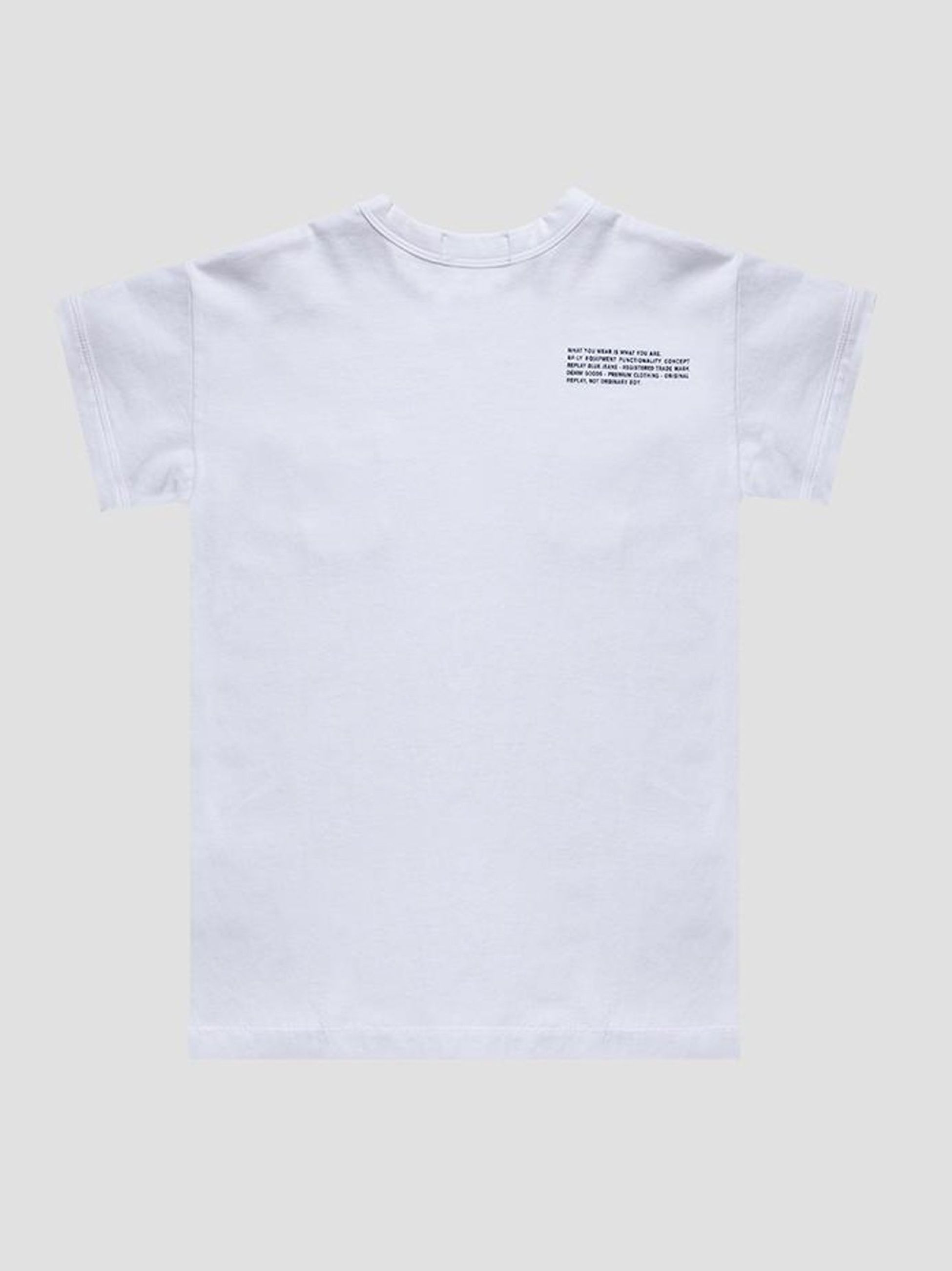 Replay Kids White Pocket T-Shirt | Designerwear | Klarna Available