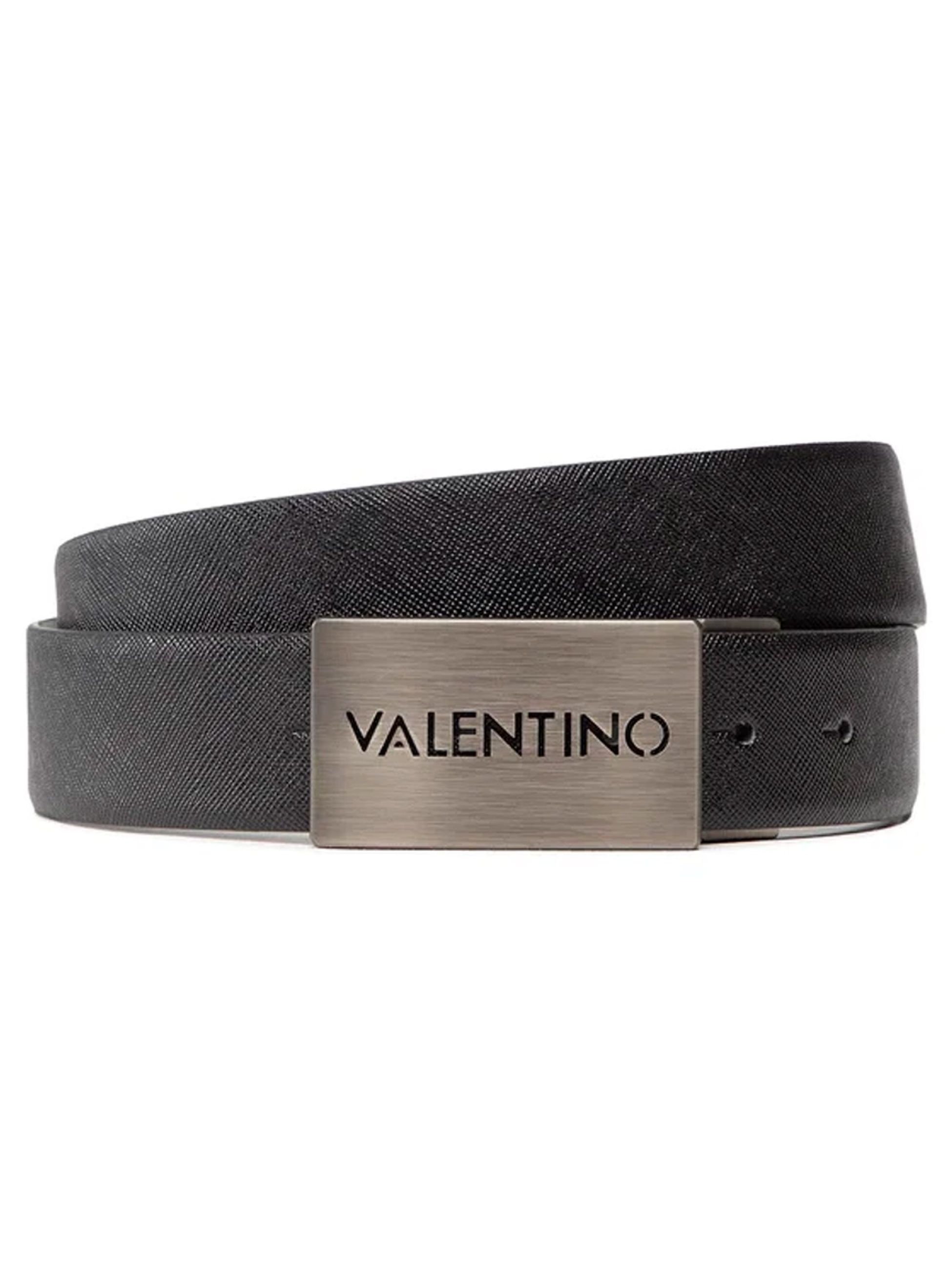 Valentino Womens Black Pull Belt Credit Card Holder | Designerwear